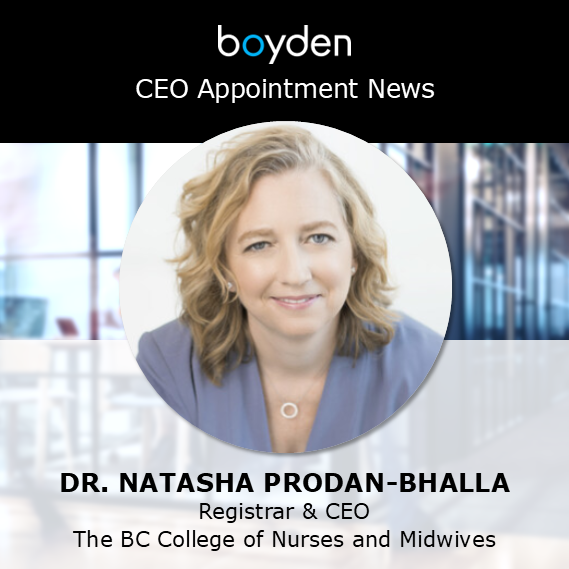 BCCNM Appoints New Registrar & CEO - Boyden