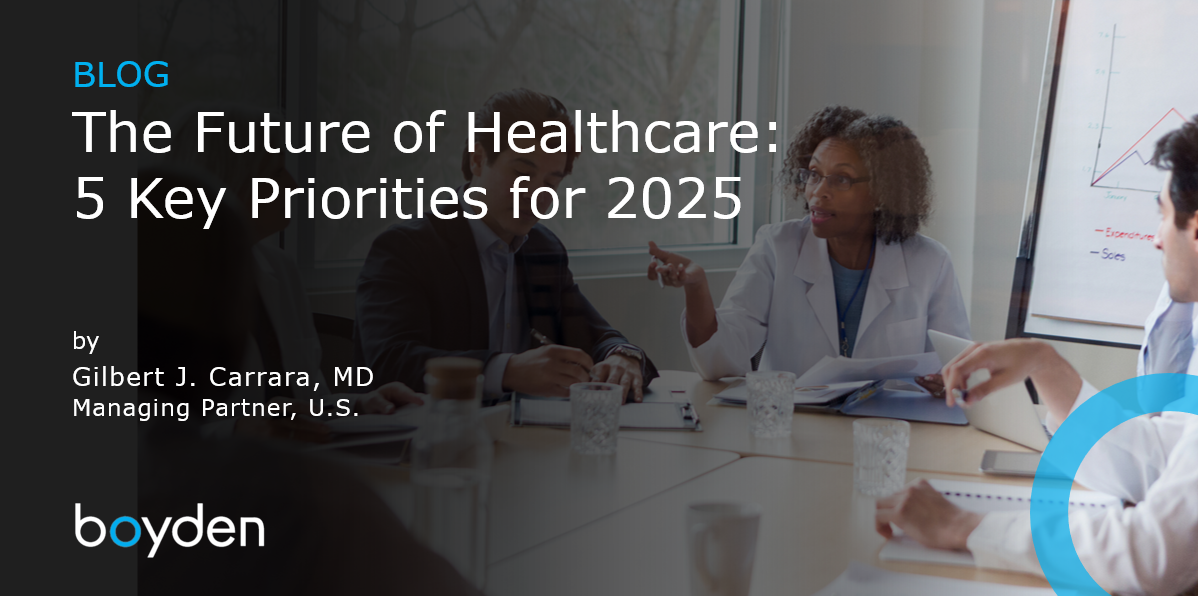 The Future of Healthcare: 5 Key Priorities for 2025 - Executive Search ...