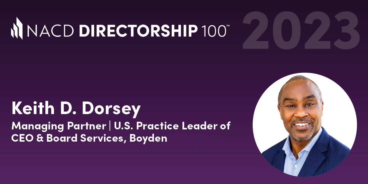 Boyden’s Keith D. Dorsey Named Among Top Influential Leaders in ...