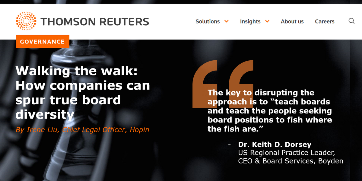 Walking the walk: How companies can spur true board diversity ...