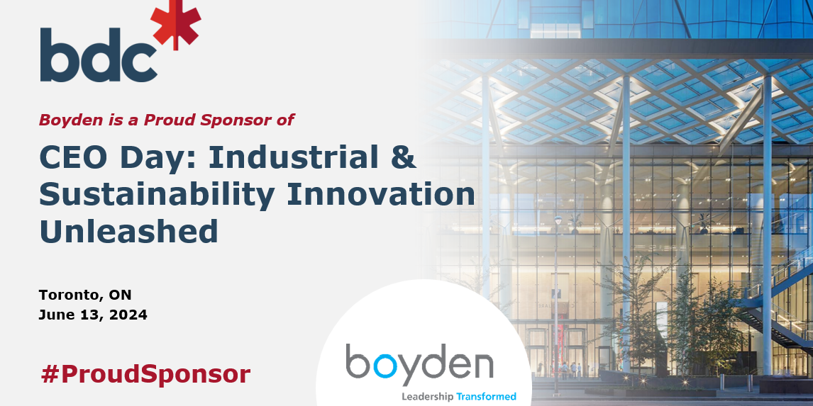 Boyden joins as Sponsor of BDC Capital CEO Day - Boyden