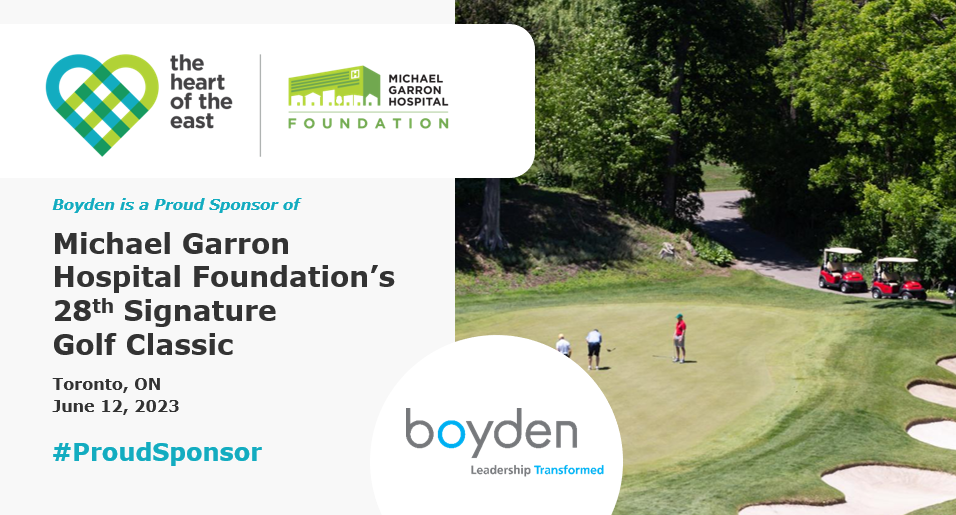 Boyden joins as Sponsor of Michael Garron Hospital Foundation’s ...