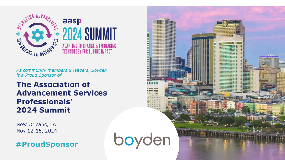 Boyden Joins as Sponsor of The Association of Advancement Services ...