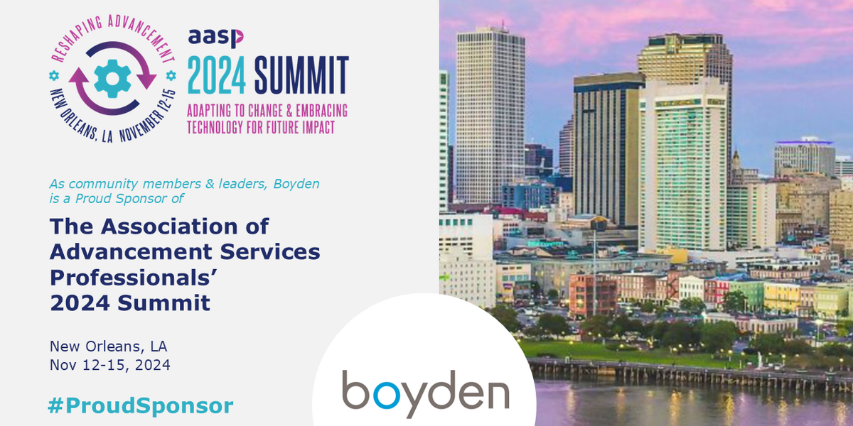 Boyden Joins as Sponsor of The Association of Advancement Services ...