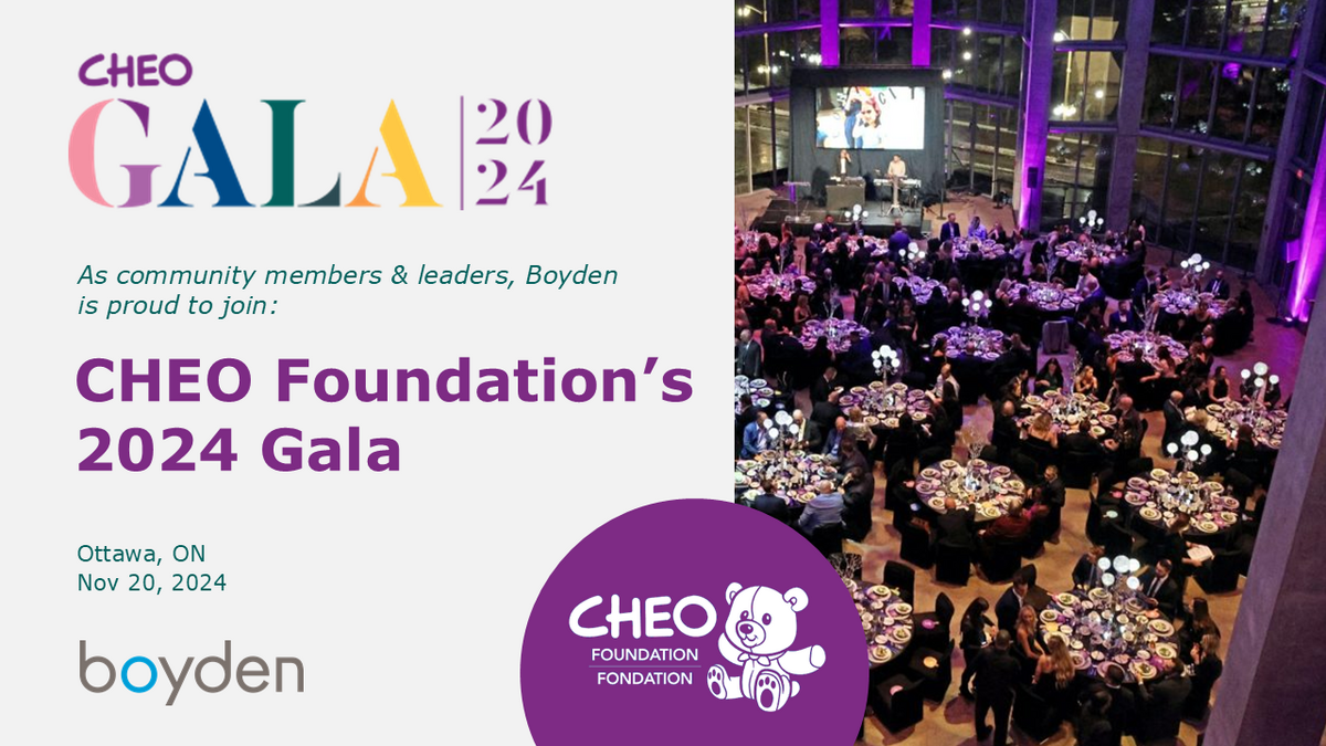 Boyden Joins CHEO's 2024 Gala - Executive Search - Boyden