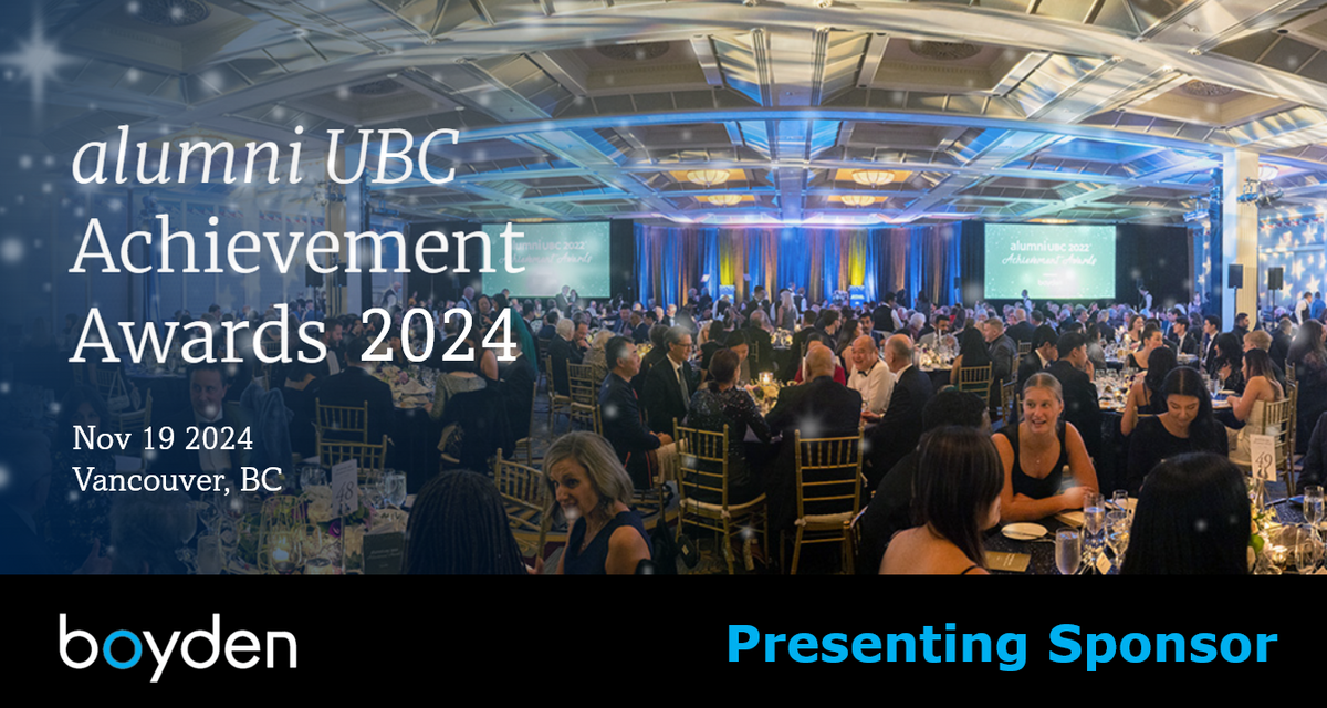 Boyden partners with alumni UBC for 2024 Achievement Awards - Executive Search - Boyden