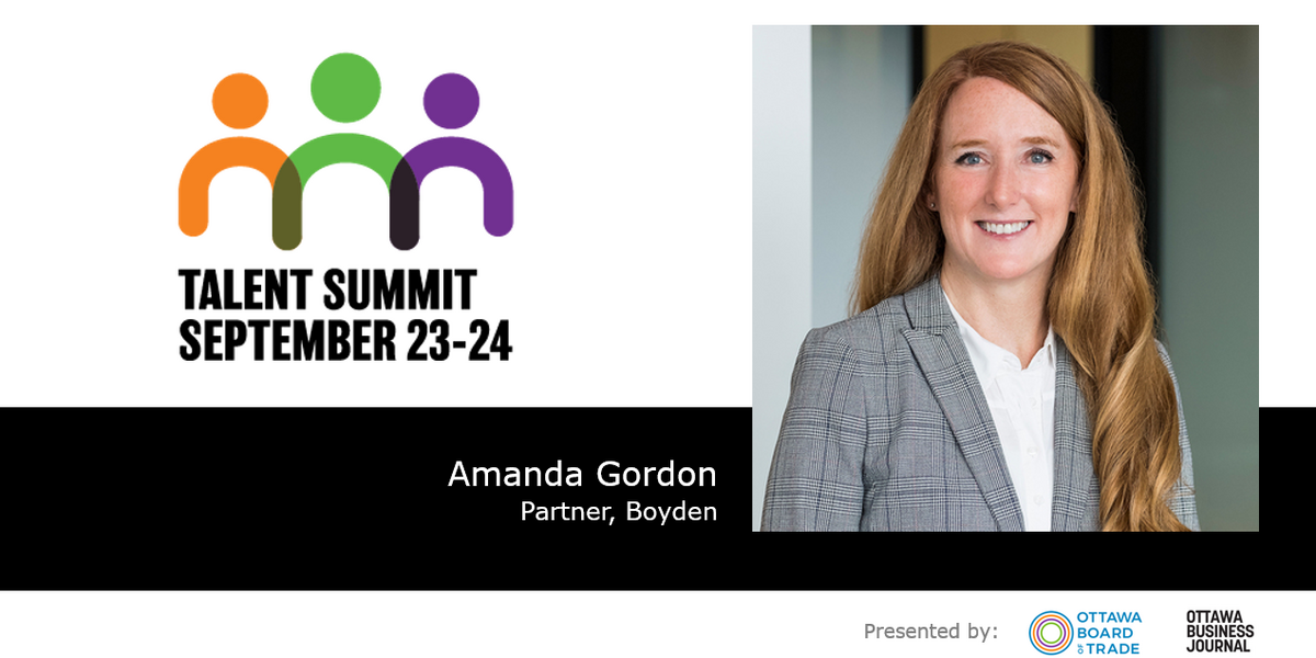 Boyden's Amanda Gordon join's Ottawa Board of Trade's Talent Summit ...