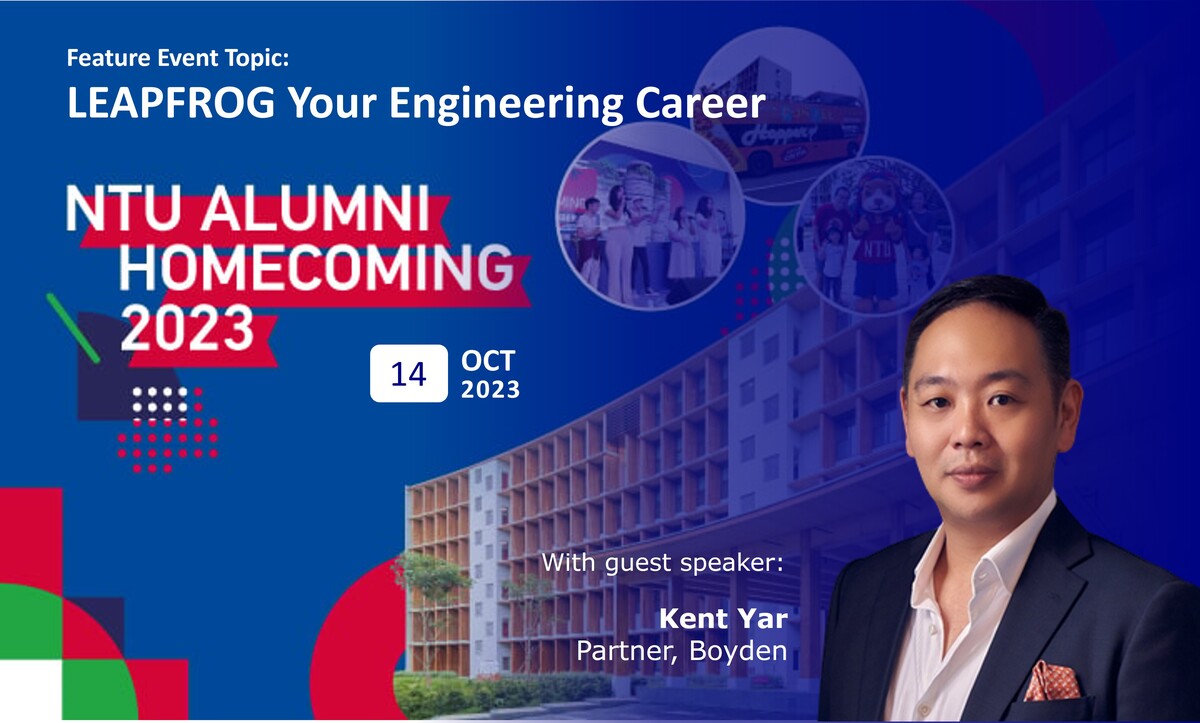NTU Singapore Alumni event series presents 'Leapfrog your Engineering Career' featuring Boyden's ...