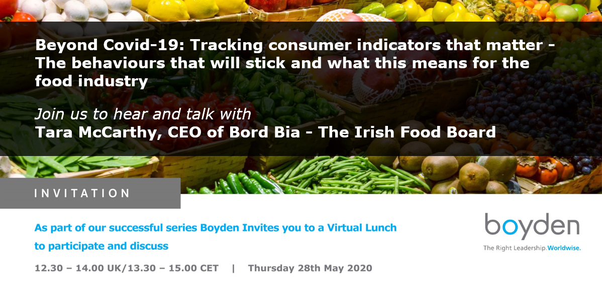 Virtual Lunch Speaker Series featuring Tara McCarthy, CEO of Bord Bia ...