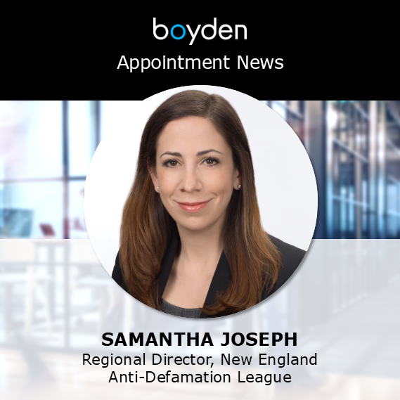 ADL Appoints New Director for New England Region - Boyden