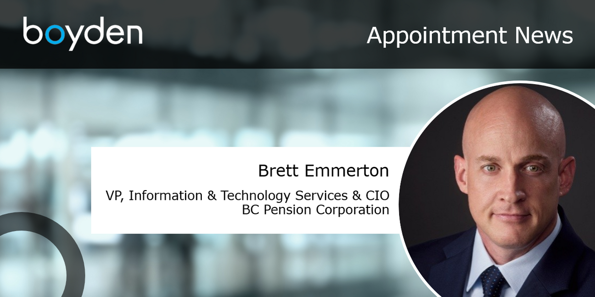 BC Pension Corporation appoints new Vice President, Information and ...