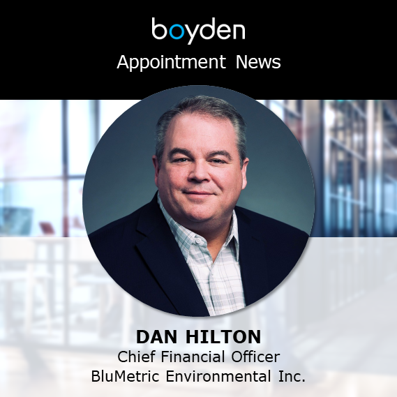 Blumetric Announces Appointment of New Chief Financial Officer - Executive Search - Boyden