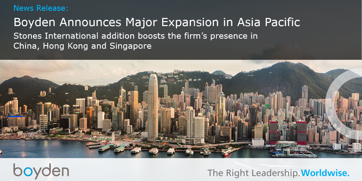 Boyden Announces Major Expansion in Asia Pacific - Executive Search ...