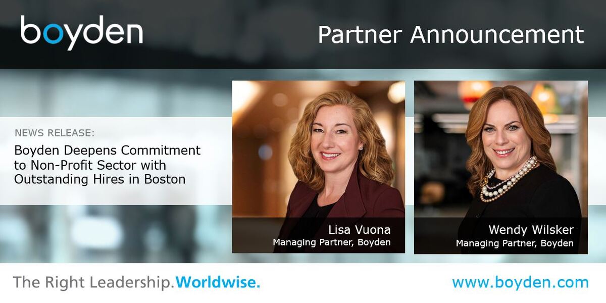Boyden Deepens Commitment to Non-Profit Sector with Outstanding Hires ...