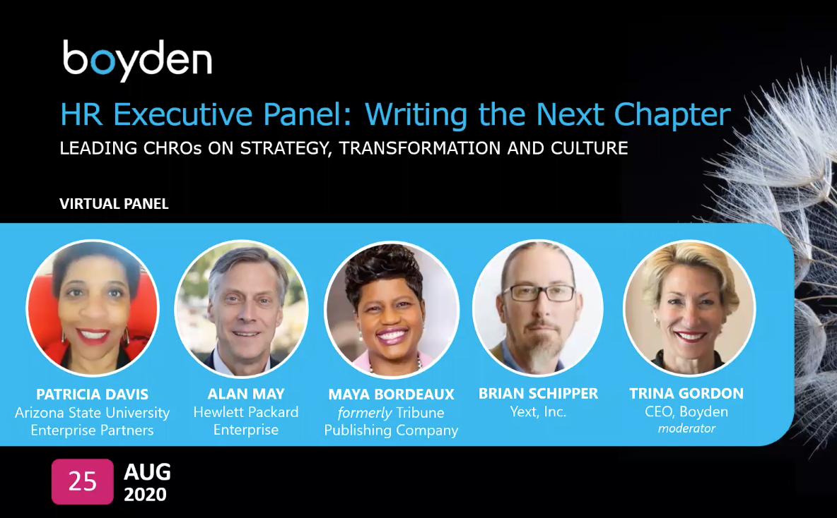 Boyden HR Executive Panel: Writing the Next Chapter, Part 1 - Executive ...
