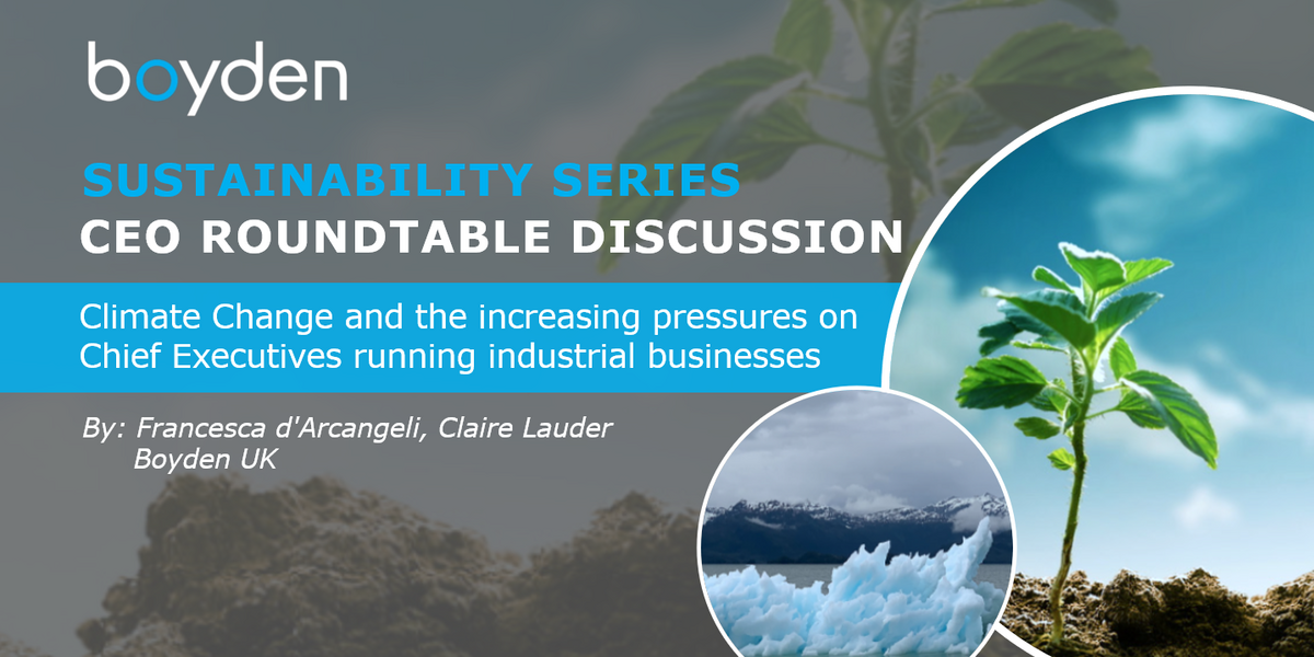Boyden Sustainability Series - CEO Roundtable Discussion - Boyden