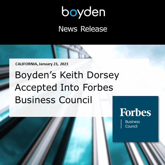 Boyden’s Keith Dorsey Accepted Into Forbes Business Council - Executive ...