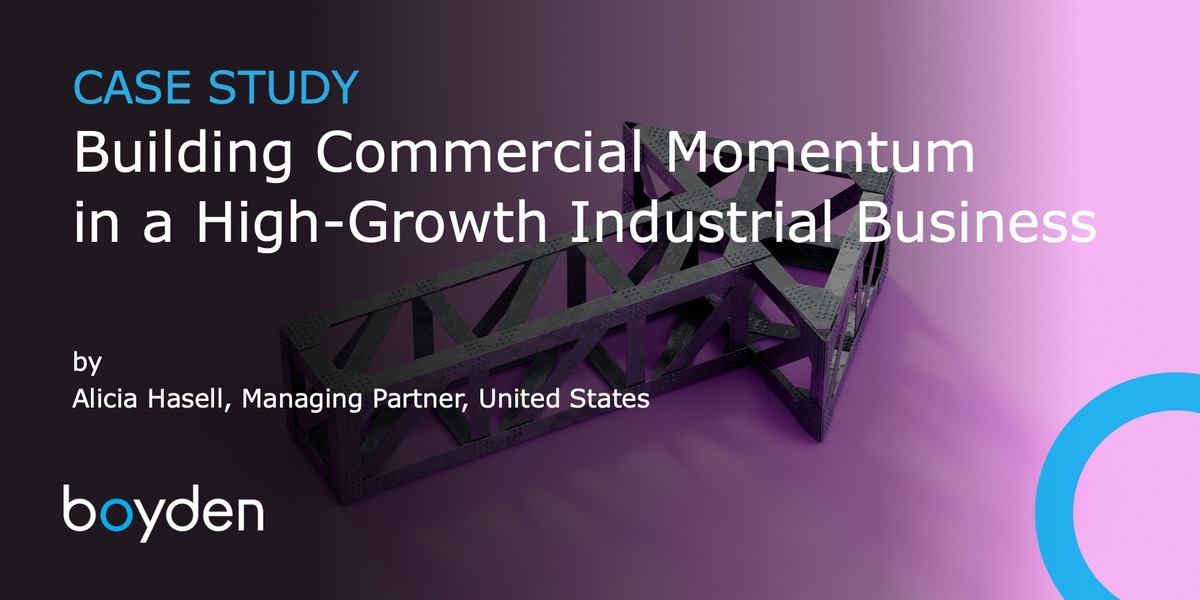 Building Commercial Momentum in a High-Growth Industrial Business - Boyden