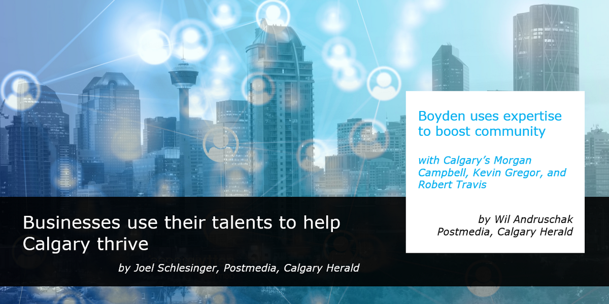 Calgary Herald: Boyden uses expertise to boost community - Boyden