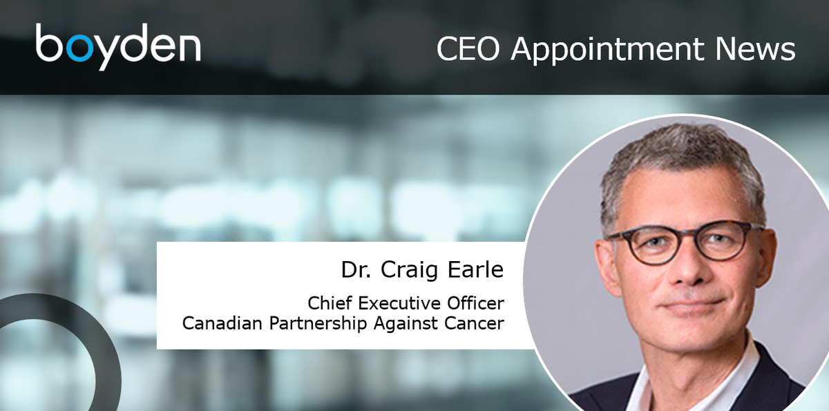 Canadian Partnership Against Cancer announces new CEO - Executive ...