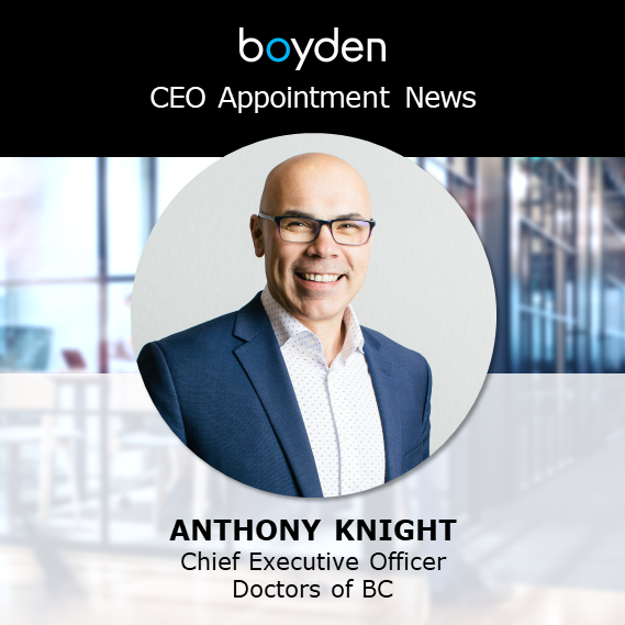 Doctors of BC announces new CEO - Executive Search - Boyden