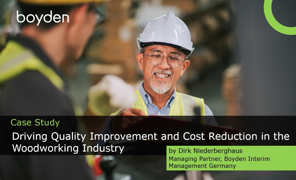Driving Quality Improvement and Cost Reduction in the Woodworking ...