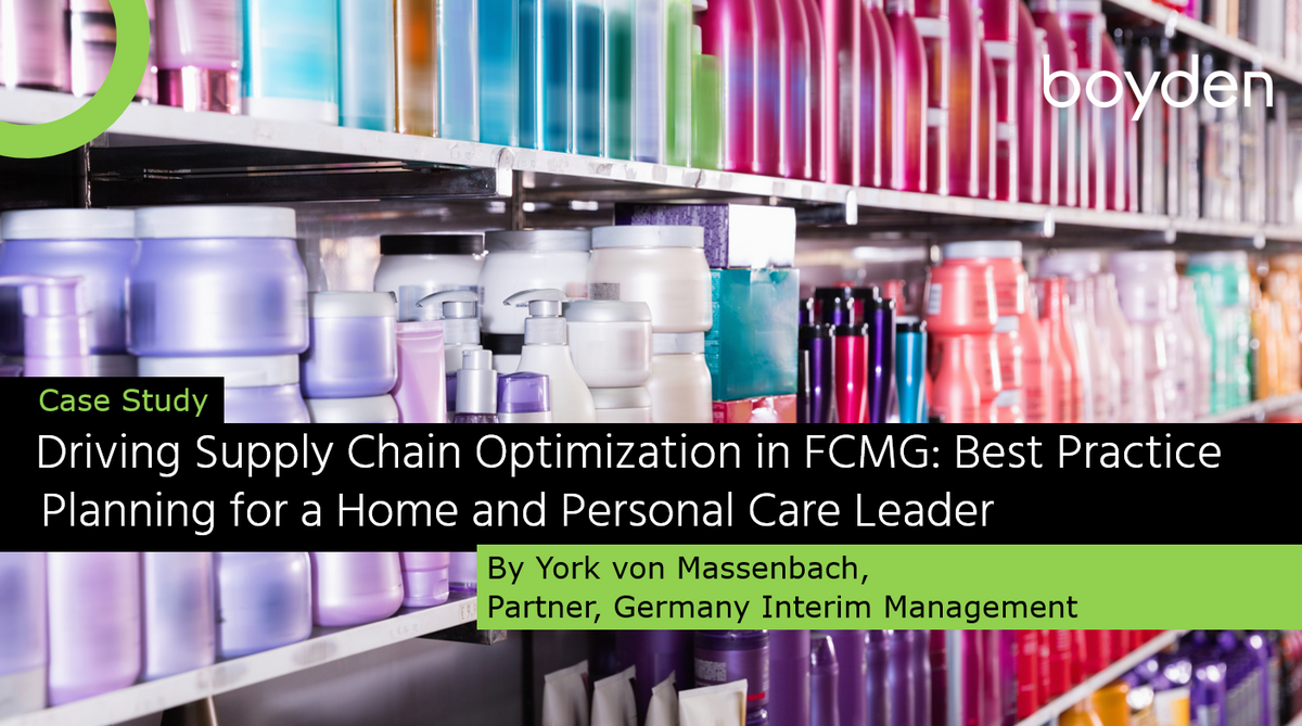Driving Supply Chain Optimization in FCMG: Best Practice Planning for a ...