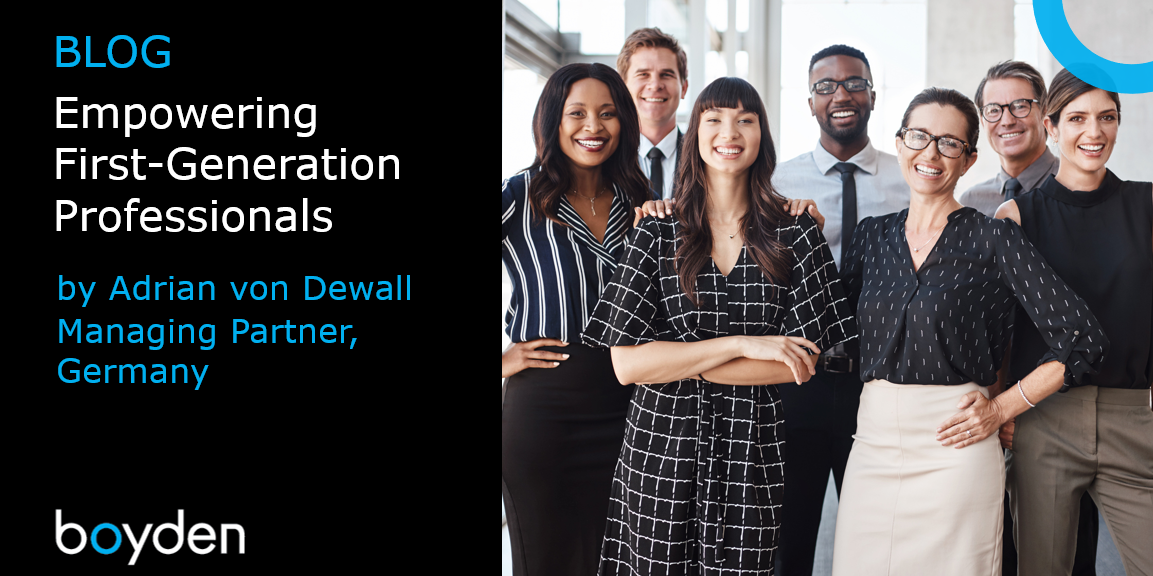 Empowering First-Generation Professionals - Boyden Germany - Boyden