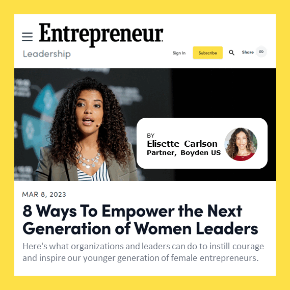 Entrepreneur: 8 Ways To Empower the Next Generation of Women Leaders ...