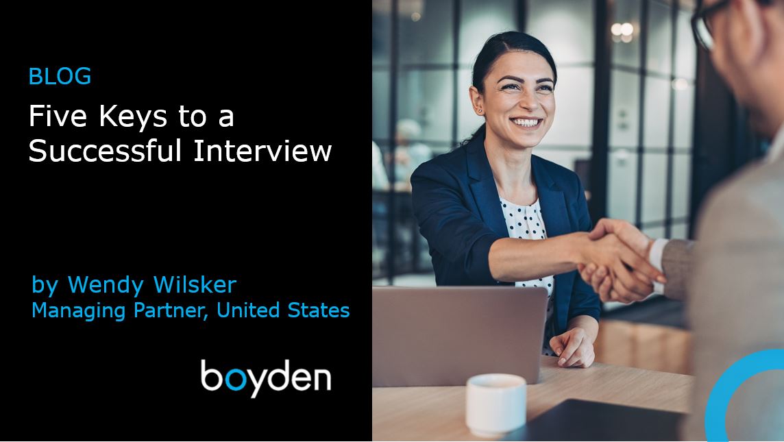 Five Keys to a Successful Interview - Executive Search - Boyden