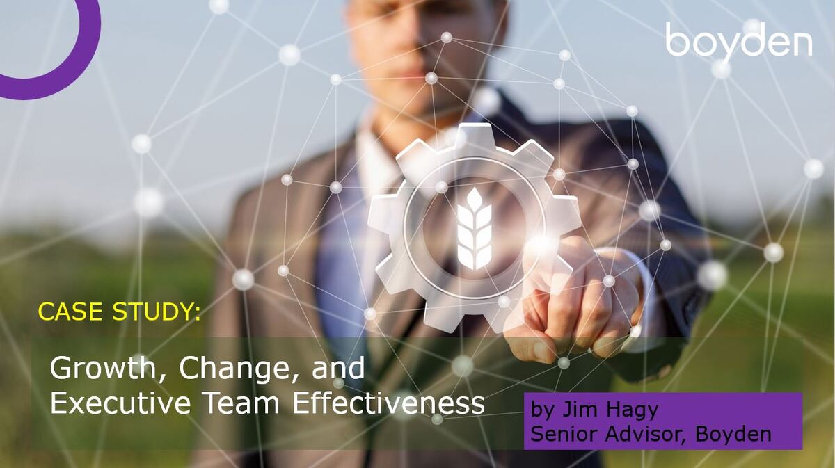 Growth, Change and Executive Team Effectiveness - Leadership Consulting - Boyden