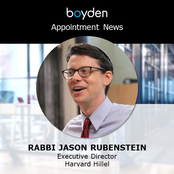 Harvard Hillel Announces New Executive Director - Executive Search - Boyden