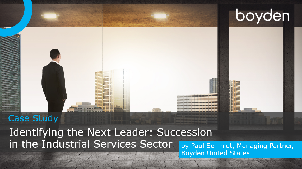Identifying the Next Leader: CEO Succession in the Industrial Services ...