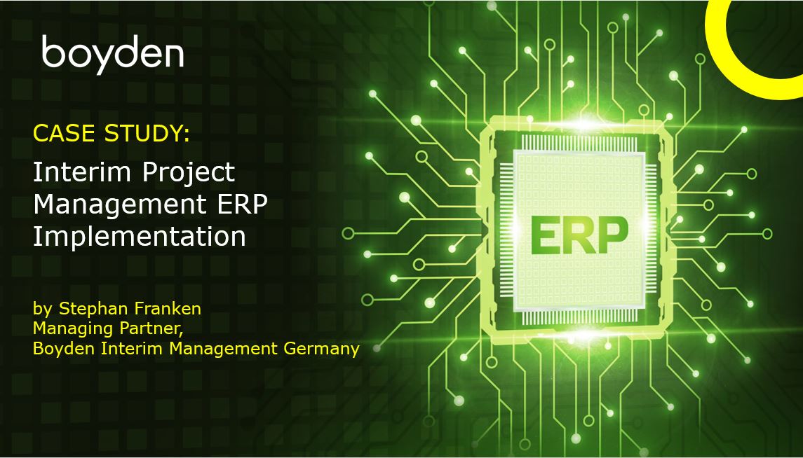 Interim Project Management ERP Implementation | Interim Management