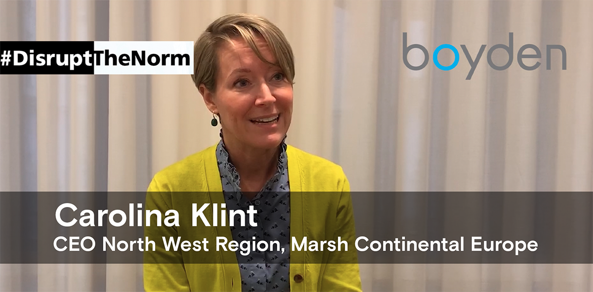 Interview with Carolina Klint, CEO North West Region, Marsh Continental ...