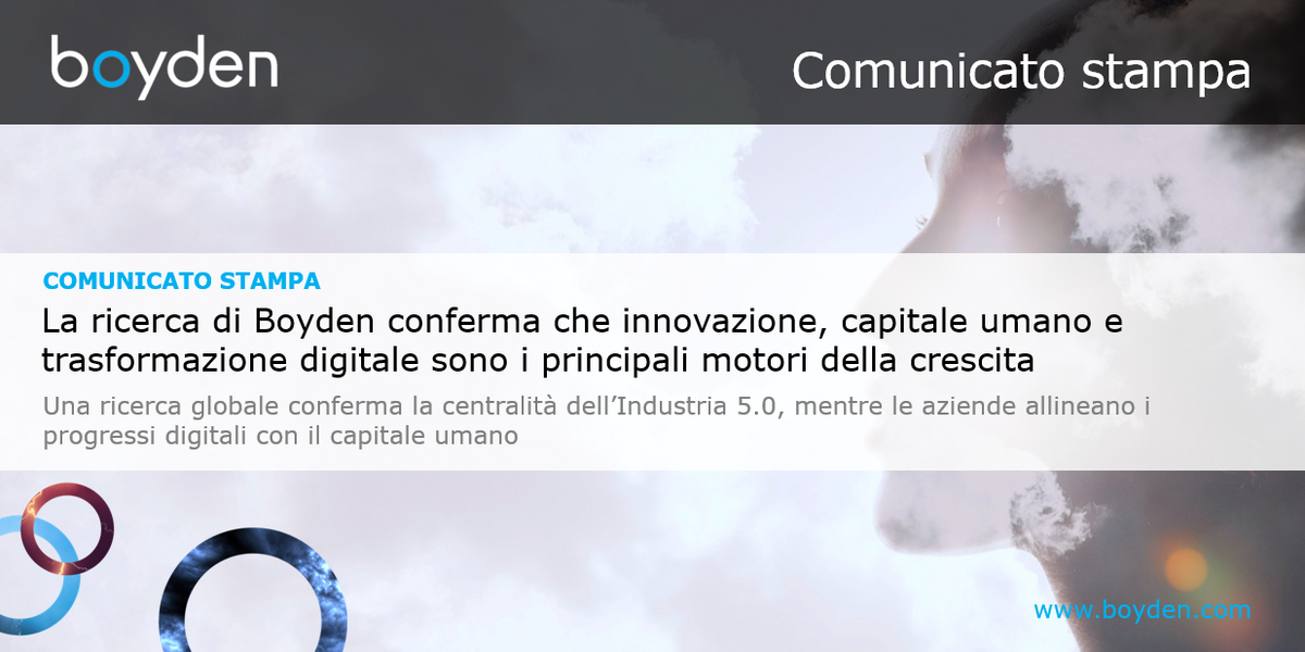 La ricerca di Boyden conferma che innovazione, capitale umano e ...