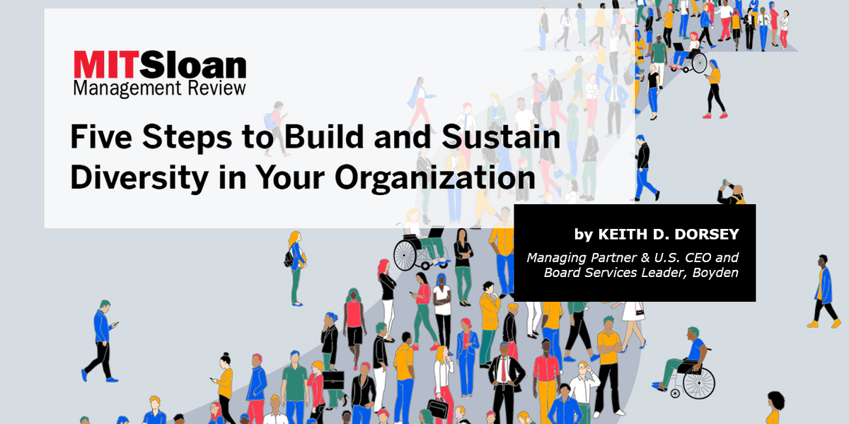 MIT Sloan Management Review - Five Steps to Build and Sustain Diversity ...