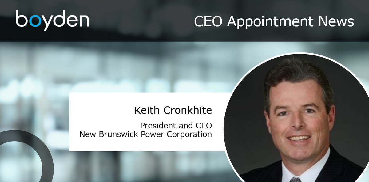 NB Power Announces New President and CEO - Executive Search - Boyden
