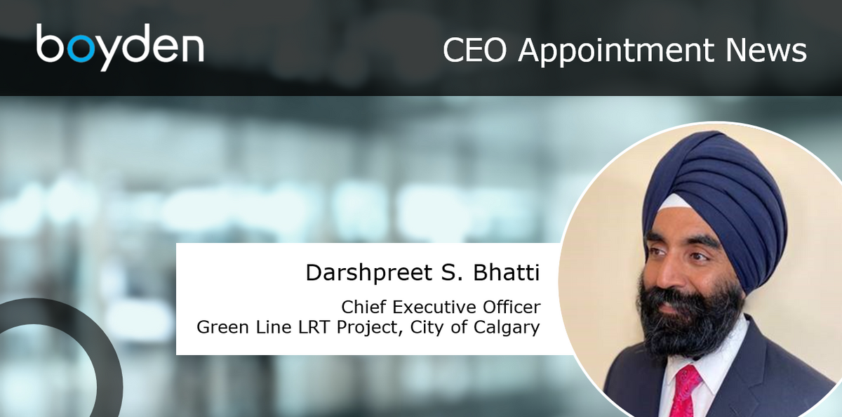 New CEO of the Green Line LRT Project for City of Calgary Appointed ...
