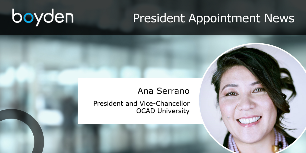 OCAD University Announces New President and Vice-Chancellor - Executive ...