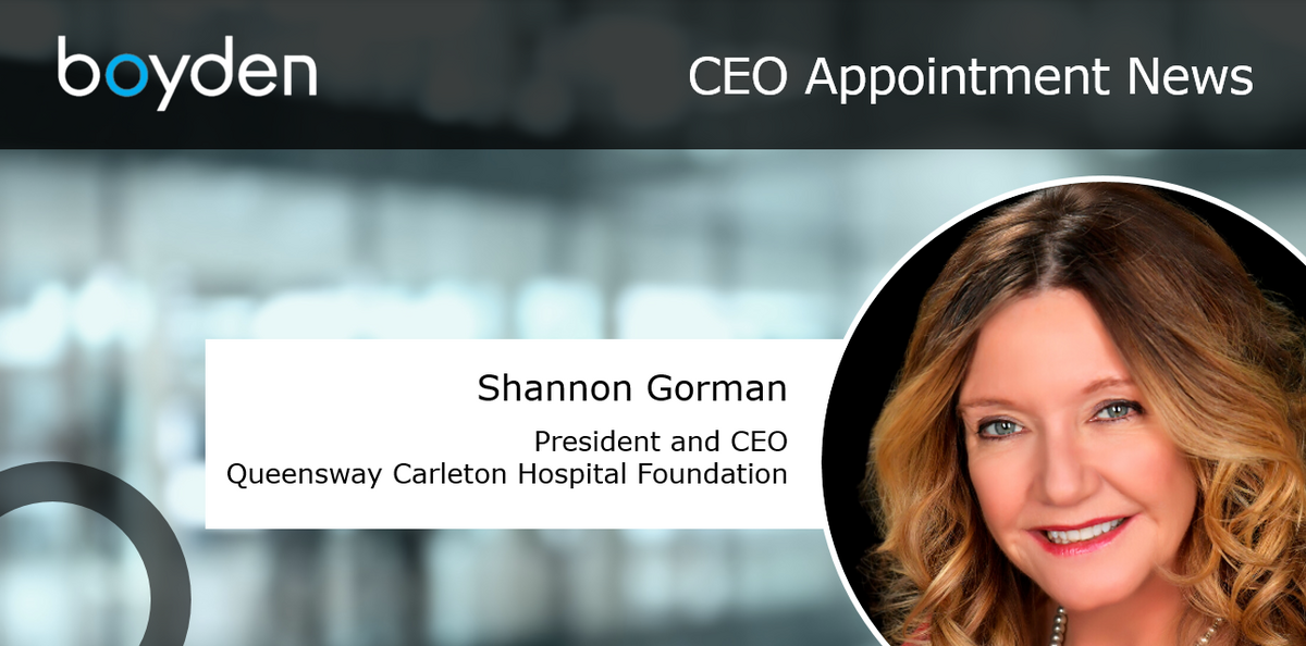 QCH Foundation Appoints Shannon Gorman as CEO - Executive Search - Boyden