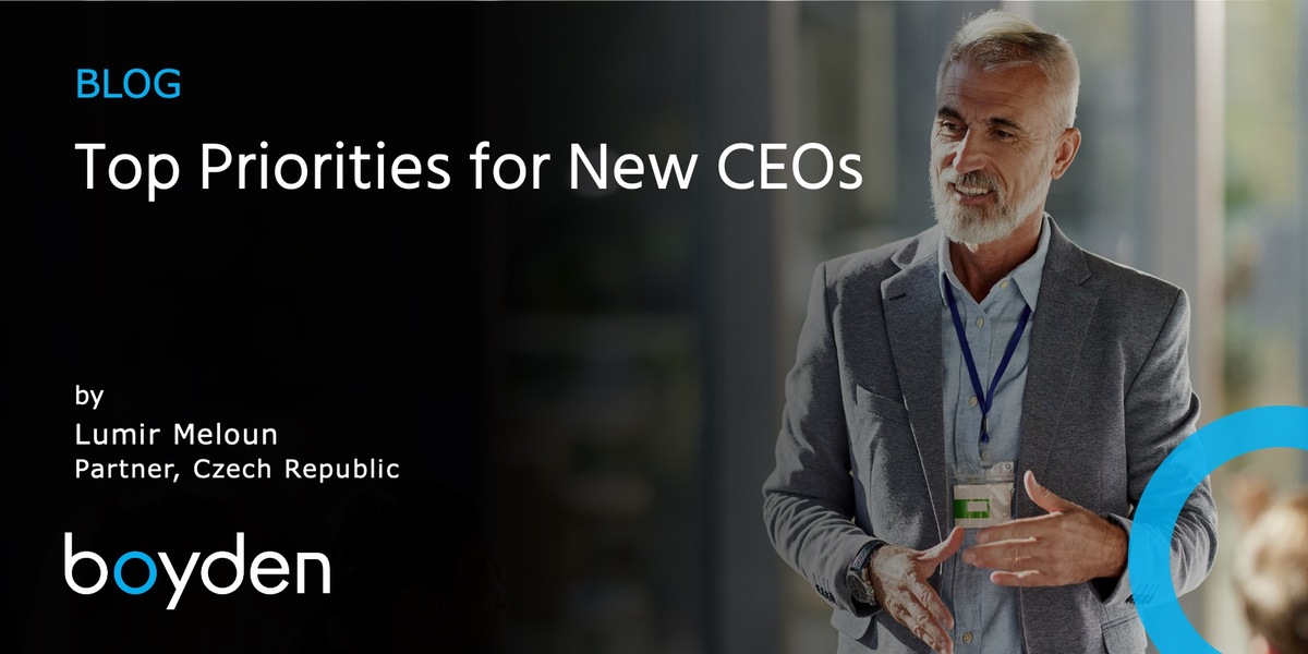 Top Priorities for New CEOs - Boyden