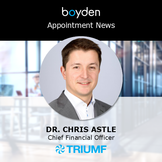TRIUMF Welcomes Next CFO - Boyden